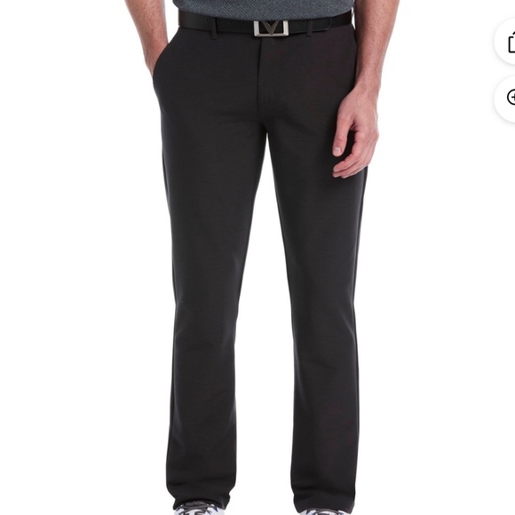 Callaway | Pants | Callaway Charcoal Golf Trousers 38x3 Caviar Pants ...